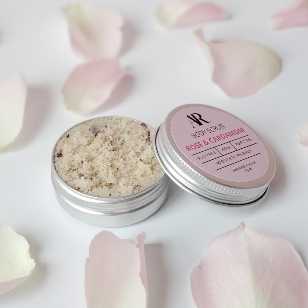 Rose & Cardamom Body Scrub | Sample Size • ecomersh.