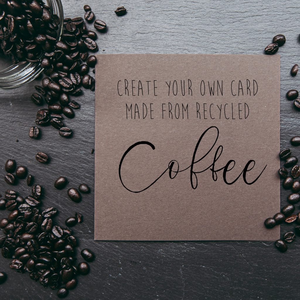 Design Your Own Card | Upcycled Coffee Card • ecomersh.